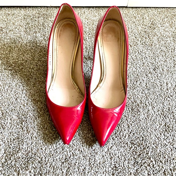 Stuart Weitzman | Shoes | Stuart Weitzman Nouveau Red Patent Leather ...
